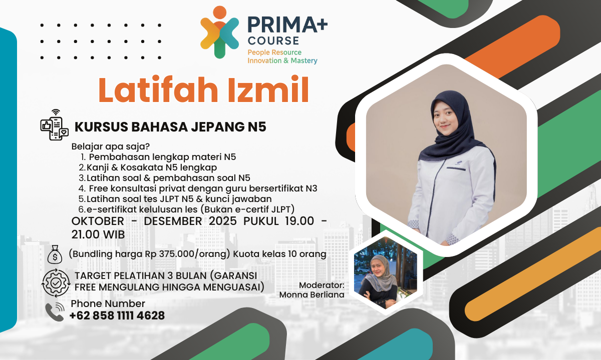 Prima Plus Course - Upgrade Skill, Pelatihan, dan Karir.
